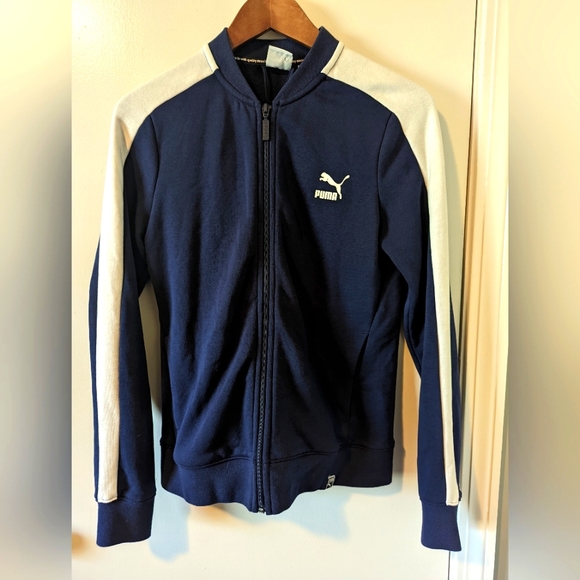 Puma | Tops | Puma Cotton Track Jacket Size Medium | Poshmark